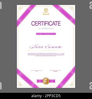Certificate. The layout of the certificate of recognition of education ...