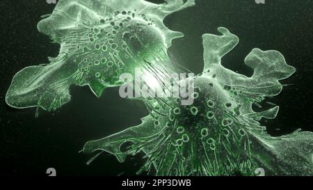 Cancer cells dividing, illustration Stock Photo - Alamy