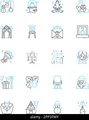 Space planning firm linear icons set. Design, Architecture, Layout ...