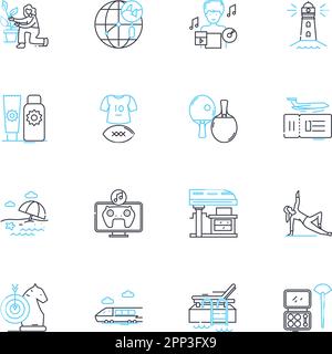 Culture Shock linear icons set. Disorientation, Alienation, Confusion ...