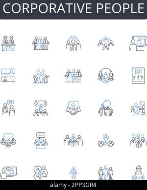 Industry Leaders line icons collection. Innovators, Titans ...