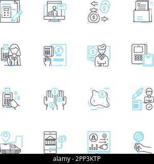 Debentures vector line icon, linear concept, outline sign, symbol Stock ...