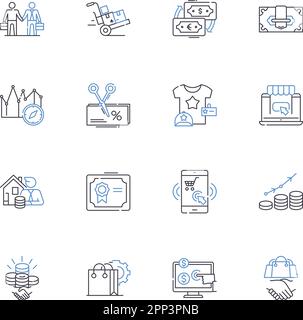 Reserve line icons collection. Booking, Hold, Secure, Stockpile, Store ...