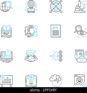 Synchronous learning concept icon. Distance learning. Video conference ...