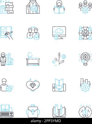 Humanitarian aid and volunteerism linear icons set. Aid, Assistance ...