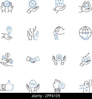 Utterance line icons collection. Speech, Talk, Expression, Vocalization ...