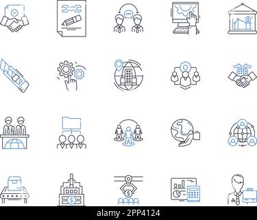 Company profits vector line icons set. Profit, Revenue, Gains, Benefit ...