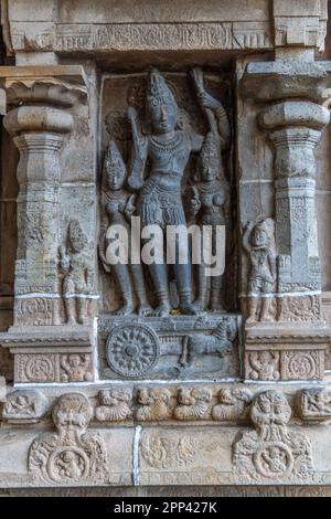 Carving of Hindu God and old Tamil Written on the Stone, Sri Rajeswari ...
