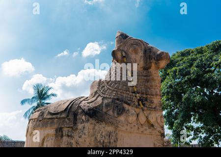 The Nandhi statue in Gangai Konda Cholapuram is a majestic and revered ...