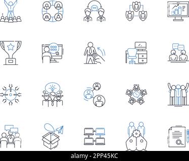 Congruence alignment line icons collection. Harmony, Consistency ...