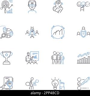 Transformation line icons collection. Metamorphosis, Alteration ...