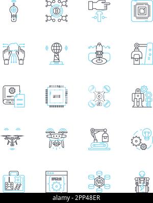 AI ethics set. Artificial intelligence alignment and regulation ...