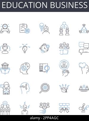 Teaching domain line icons collection. Pedagogy, Curriculum, Classroom ...