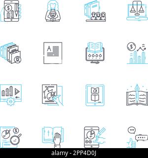 Consumer protection line icons, signs set, vector. Consumer protection ...