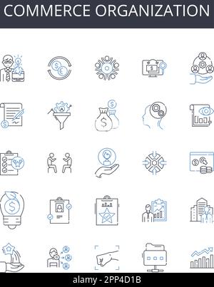 Establishment entity line icons collection. Institution, Enterprise ...