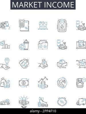 Profit Margin icon. Simple line element company structure symbol for ...