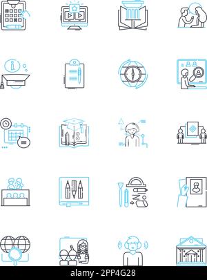 education easy learning set icons vector illustration design Stock ...
