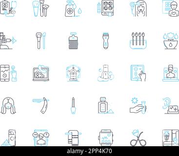 Bold and daring linear icons set. Courageous, Fearless, Adventurous ...