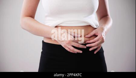 Epinephrine Shot Syringe. Woman Injecting Anaphylactic Shock Hormone ...