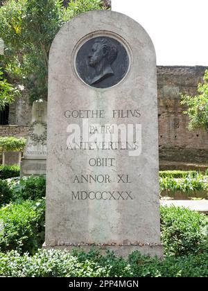 August von Goethe tomb at the Catholic cemetery near the Pyramid of ...
