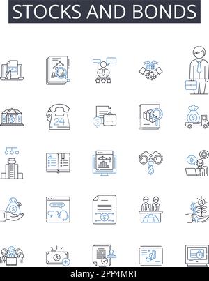 Better and Worse line icons collection. Progress, Growth, Regression ...