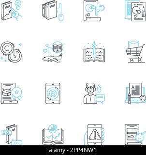 Limited time offers line icons collection. Flash sale, Clearance ...