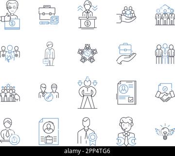 Architecture line icons collection. Mapping, Topography, Geospatial ...