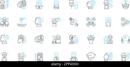 Intellectual wellness linear icons set Stock Vector Image & Art - Alamy