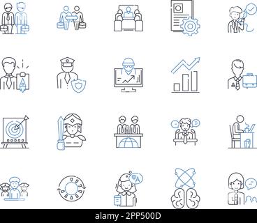 Troubleshooting line icons collection. Debugging, Diagnostics, Analysis, Solutions, Fixes ...