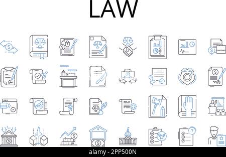 Criminal law and common civil justice system flat infographic ...