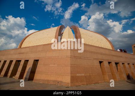 Stunning cloudy back View of Pakistan Monument at the heart of ...