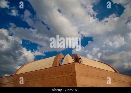 Stunning cloudy back View of Pakistan Monument at the heart of ...