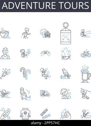 Wildlife safaris line icons collection. Safari, Wildlife, Adventure ...