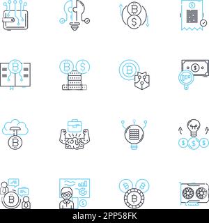 Environmental responsibility linear icons set. Sustainability ...