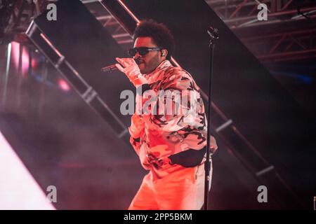 The Weeknd performs with Metro Boomin at the Coachella Music and Arts ...
