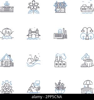 Novel line icons collection. Plot, Characters, Narrative, Storyline ...