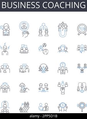 Inspirational coaching line icons collection. Empowerment, Motivation ...