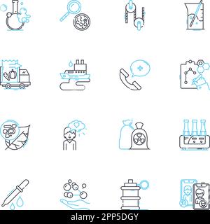 Philosophy ideology linear icons set. Existentialism, Rationalism ...