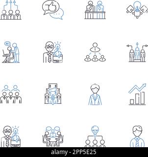 Vocation line icons collection. Purpose, Calling, Mission, Passion ...