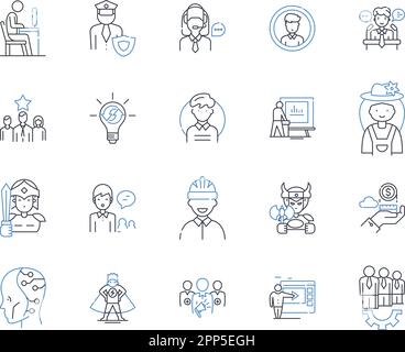 Standardization line icons collection. Conformity, Uniformity, Consistency, Quality, Precision ...