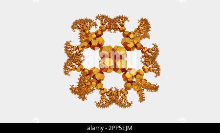 3d render abstract gold jewelry Stock Photo - Alamy