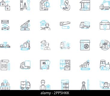 Housekeeping line icons signs set. Design collection of Cleaning ...
