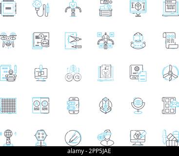 Sovereign beings linear icons set. Autonomy, Freedom, Sovereignty ...