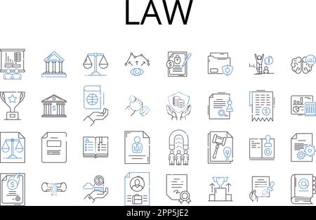 Criminal law and common civil justice system flat infographic ...