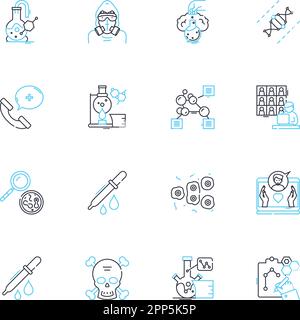 Ecological study linear icons set. Environment, Sustainability ...