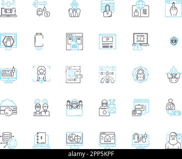 Cheaters linear icons set. Infidelity, Adultery, Betrayal, Deceit ...