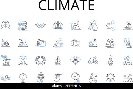 Biosphere line icons collection. Ecosystem, Diversity, Sustainability ...