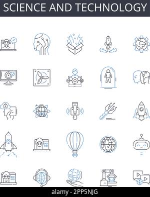 Geospatial analysis line icons collection. Cartography, GIS, Spatial ...