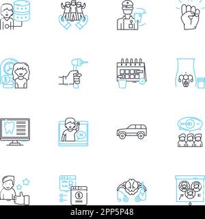 hazardous materials handling line icon vector illustration Stock Vector ...