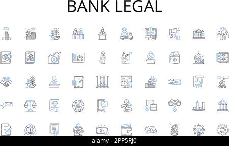 Legal Frameworks line icons collection. Law, Regulations, Statutes ...